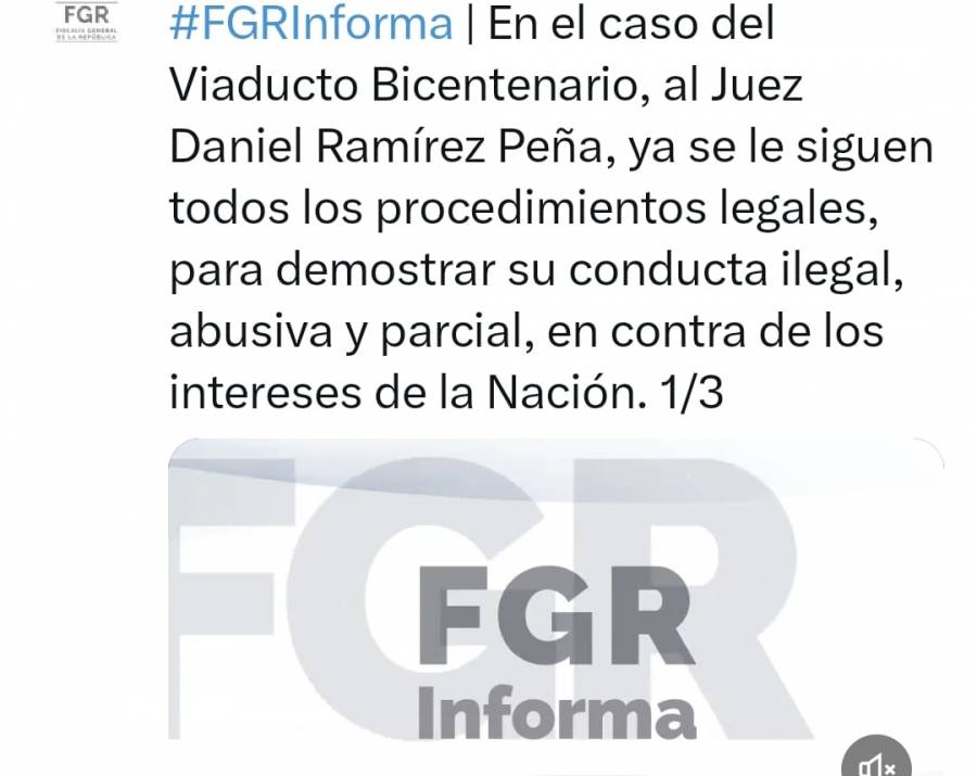 Inicia FGR acusación contra juez del caso OHL - ContraRéplicaEdoMex - Noticias